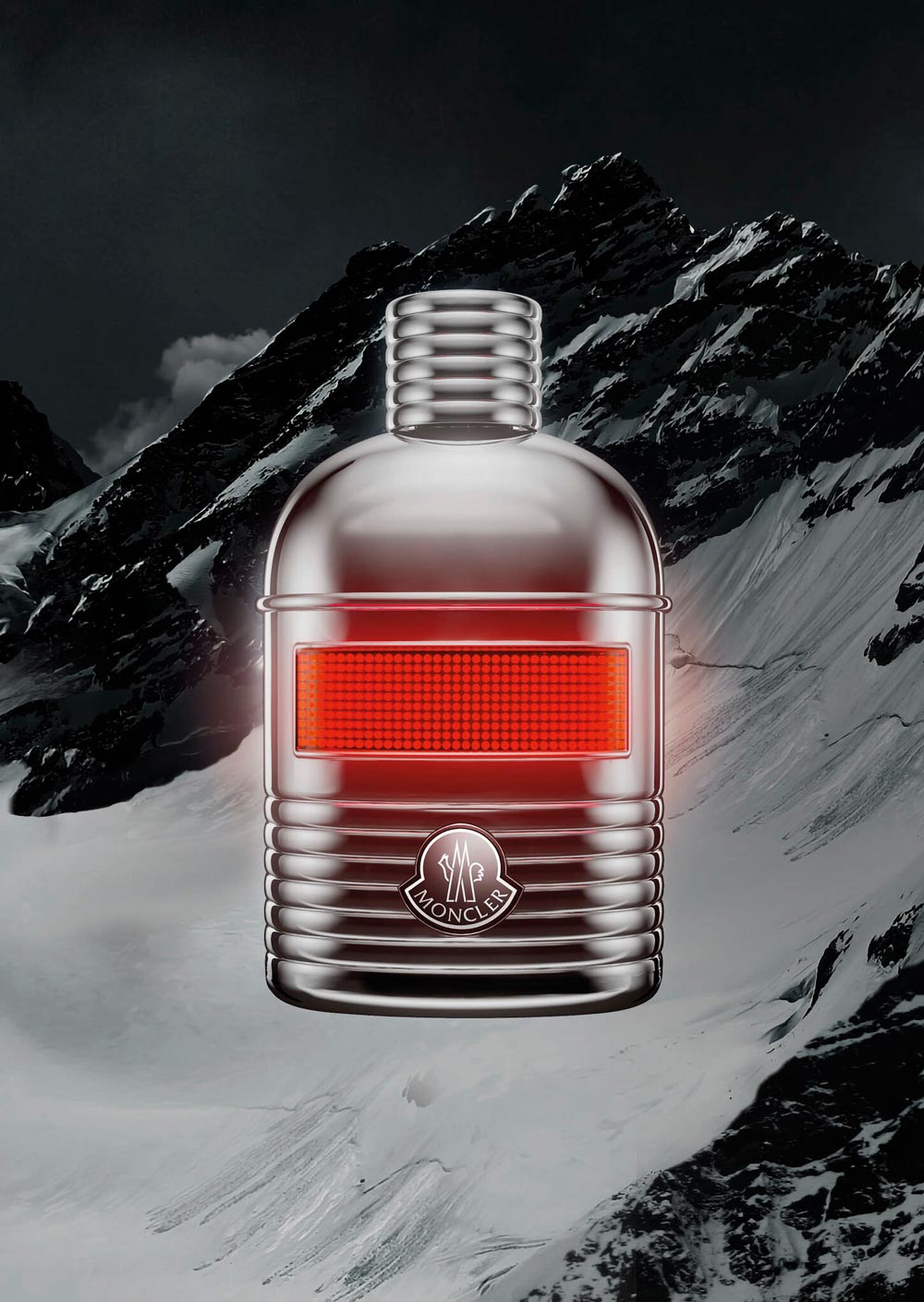 The bottles for Moncler’s first-ever fragrances have LED screens that ...